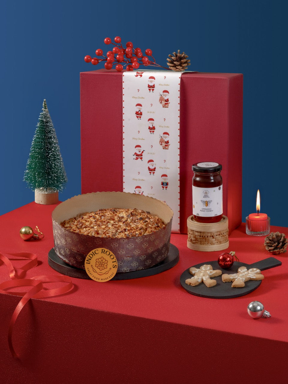Christmas Hamper | 1kg Whole Wheat Eggless Plum Cake + Organic Raw Hon ...